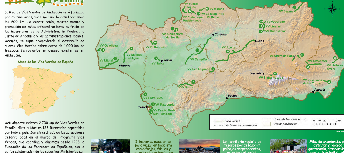 Nuevo Folleto de las Vías Verdes de Andalucía. Fundación Vía Verde de ...